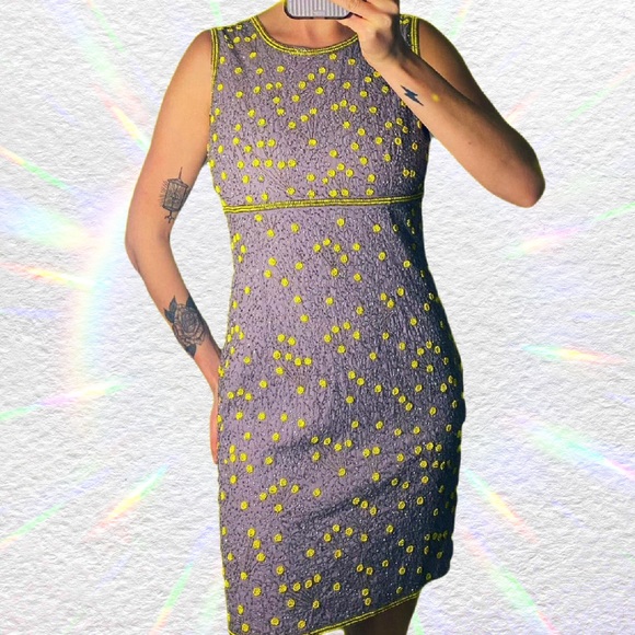 French Connection | Dresses | French Connection Purple And Yellow ...